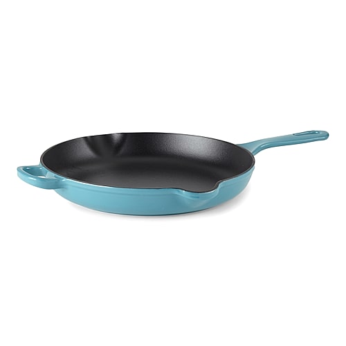 Cooks Cast Iron 10 Fry Pan  One Size  Blue