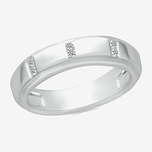 Click here for Mens 5MM 1/6 CT. T.W. Natural White Diamond 10K Go... prices