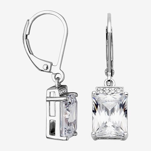 Click here for Womens Cubic Zirconia Sterling Silver Rectangular... prices