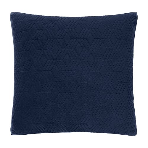 Click here for Fieldcrest Diamond Velvet Euro Sham  One Size  Blu... prices