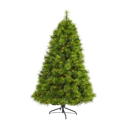 Click here for Nearly Natural 6 1/2 Foot Pre-Lit Pine Christmas T... prices