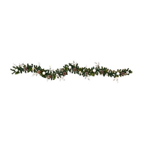 Click here for Nearly Natural Pre-Lit Indoor Garland  One Size  G... prices