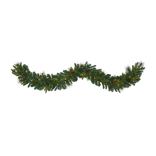 Click here for Nearly Natural Pre-Lit Indoor Garland  One Size  G... prices