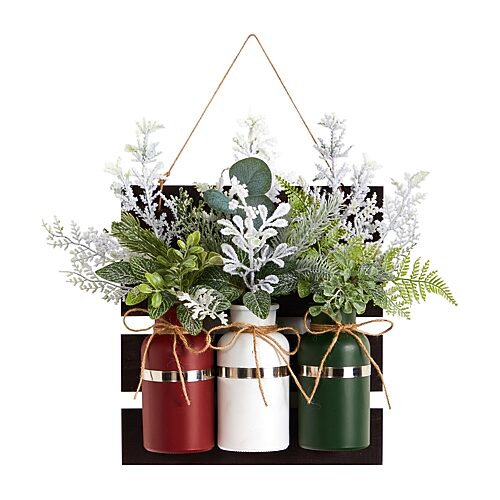 Nearly Natural Pine Mason Jar Tabletop Decor  One Size  Multiple Colors