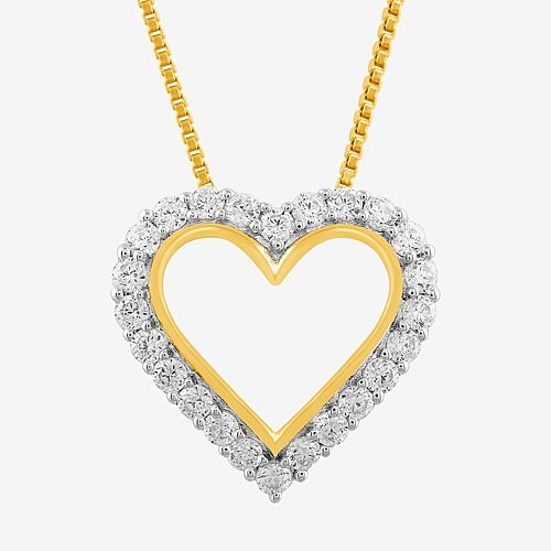 Click here for Womens 3/8 CT.T.W. Lab-Grown Diamond 10K Gold Hear... prices