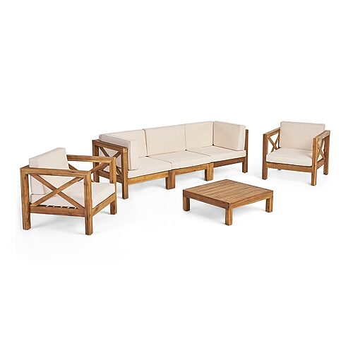 Click here for Brava 6-pc. Conversation Set  One Size  Beige prices