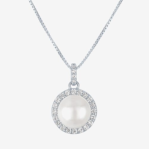 Click here for Womens White Cultured Freshwater Pearl Sterling Si... prices