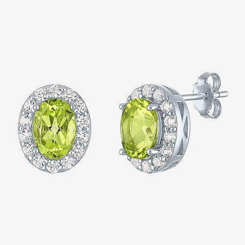 Click here for Gemstone Oval Sterling Silver 10mm Oval Stud Earri... prices