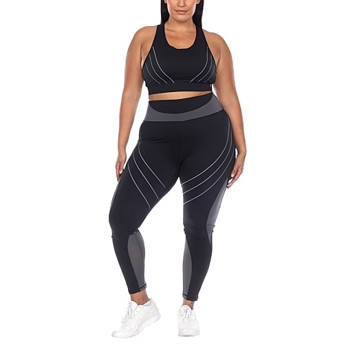 Click here for White Mark Plus Legging Set  1x  Black prices