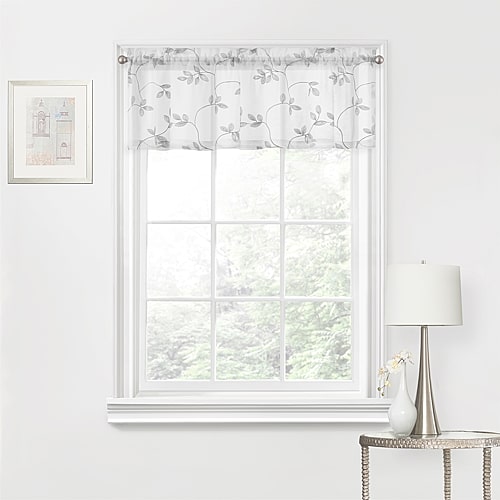 Click here for Regal Home Meadow Embroidered Rod Pocket Tailored... prices
