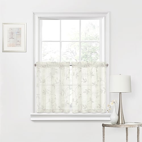Click here for Regal Home Meadow Embroidered 2-pc. Rod Pocket Win... prices