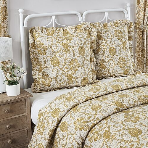 Click here for VHC Brands Dorset Euro Sham  One Size  Yellow prices