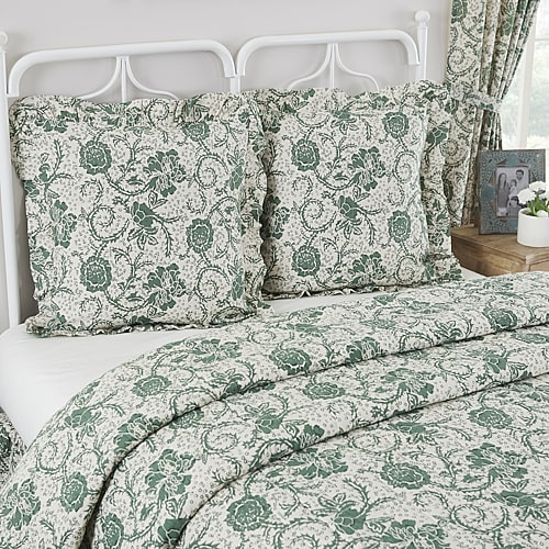 Click here for VHC Brands Dorset Bed Skirt  One Size  Green prices
