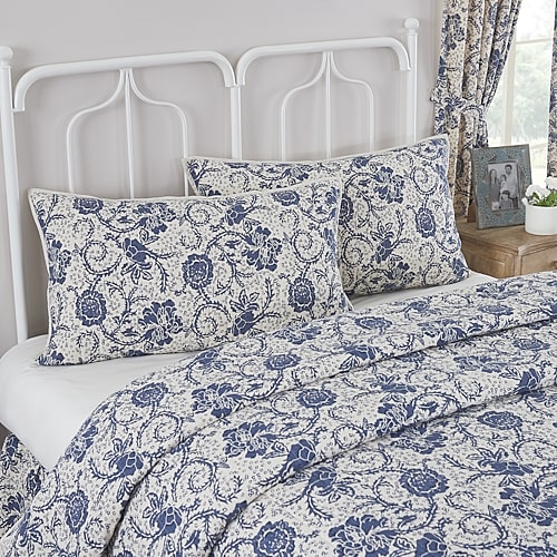Click here for VHC Brands Dorset Pillow Sham  One Size  Blue prices