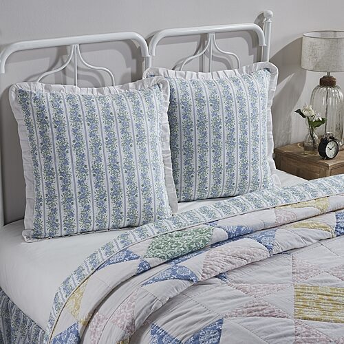 Click here for VHC Brands Jolie Euro Sham  One Size  Green prices