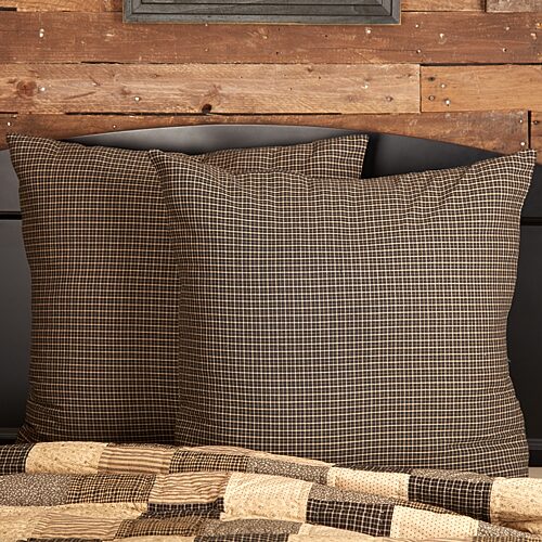 Click here for VHC Brands Kettle Grove Euro Sham  One Size  Black prices