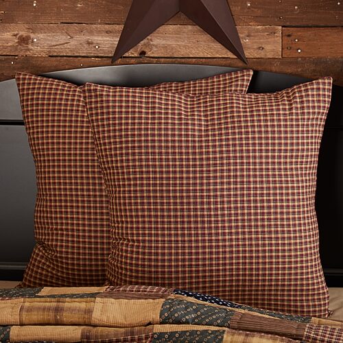 Click here for VHC Brands Patriotic Patch Euro Sham  One Size  Re... prices