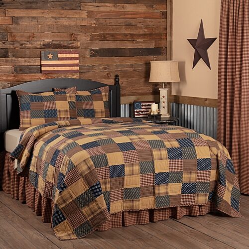 Click here for VHC Brands Patriotic Patch Reversible Quilt Set  O... prices