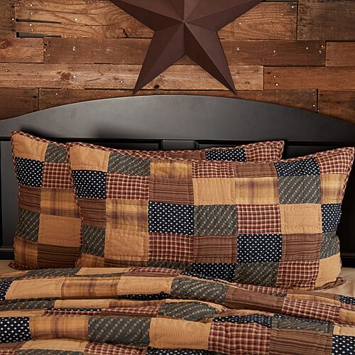Click here for VHC Brands Patriotic Patch Pillow Sham  One Size... prices