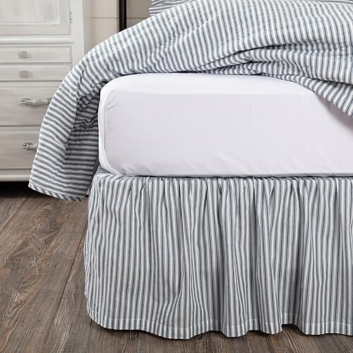 Click here for VHC Brands Sawyer Mill Stripe 16 Bed Skirt  One Si... prices