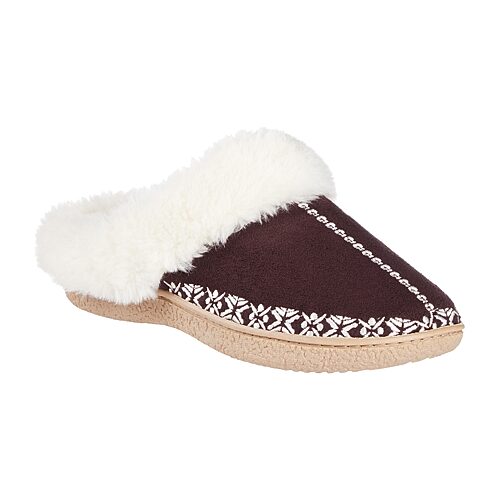 Click here for Isotoner Clara Emroidered Microsuede Hoodback Wome... prices