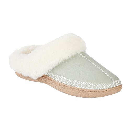 Click here for Isotoner Clara Emroidered Microsuede Hoodback Wome... prices