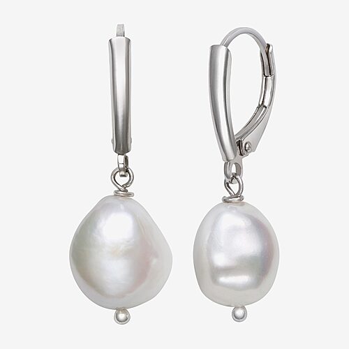 Click here for Womens Genuine White Cultured Freshwater Pearl Ste... prices
