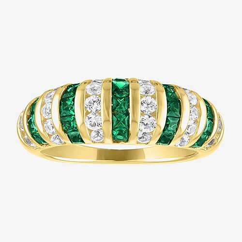 Click here for Gemstone 14K Gold Over Silver Cocktail Ring  9  Gr... prices