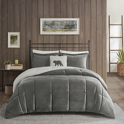 Click here for Woolrich Alton 4-Pc. Comforter Set  King - Charcoa... prices