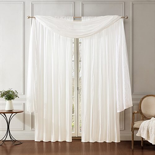 Click here for Elrene Home Fashions Athena Faux Silk Window Curta... prices