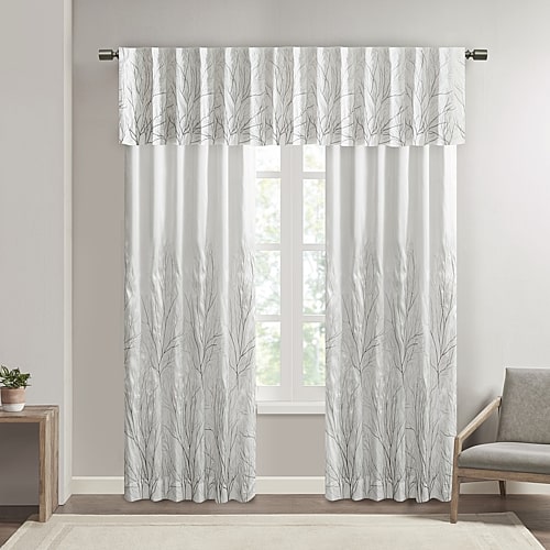 Click here for Madison Park Eliza Embroidery Faux Silk 50W X 18L... prices