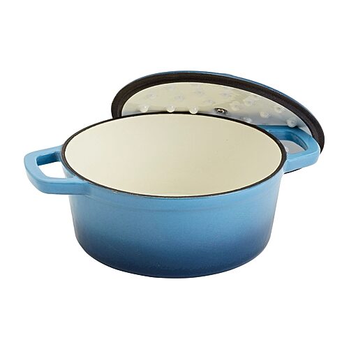 Click here for Smith and Clark Blue Gradient 5-Quart Enameled Cas... prices