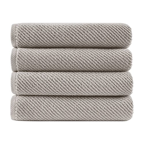 Click here for Madison Park Diagonal Ribbed Cotton 4-Pc. Bath Tow... prices