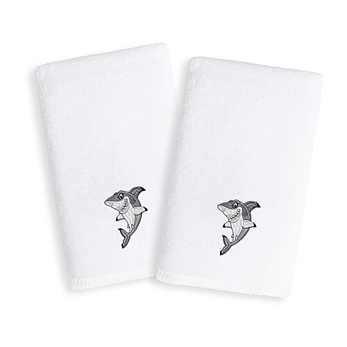 Click here for Linum Home Textiles Shark 2-pc. Embellished Hand T... prices