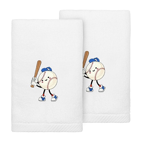 Click here for Linum Home Textiles Baseball Player 2-pc. Embellis... prices