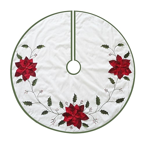 Click here for Kurt Adler Ivory With Holly Leaves And Poinsettia... prices
