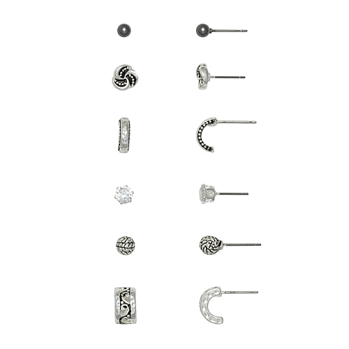 Click here for Mixit Womens Hypoallergenic 6 Pair Earring Set  On... prices