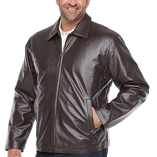 Click here for Vintage Leather Mens Big Leather Midweight Jacket... prices