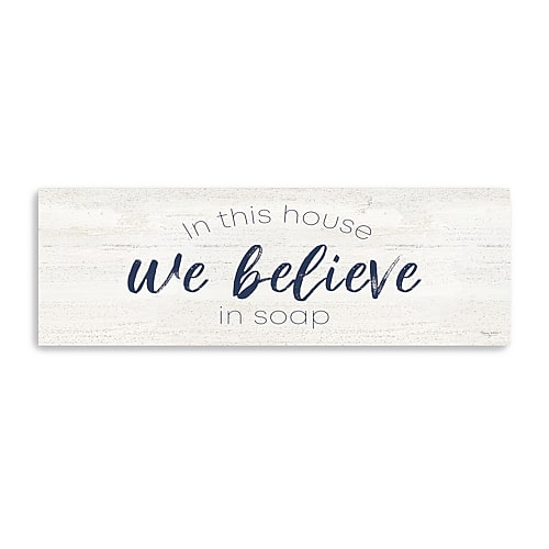 Click here for Lumaprints Bathroom Humor Panel V-Believe Giclee C... prices