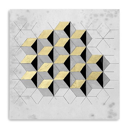 Click here for Lumaprints Gilt Geometry I Giclee Canvas Art  One... prices