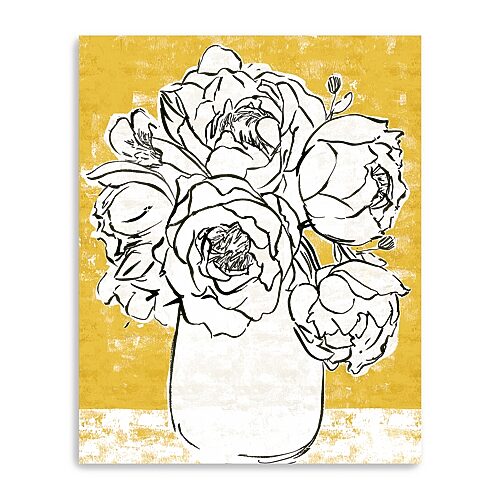 Click here for Lumaprints Golden Peony I Giclee Canvas Art  One S... prices