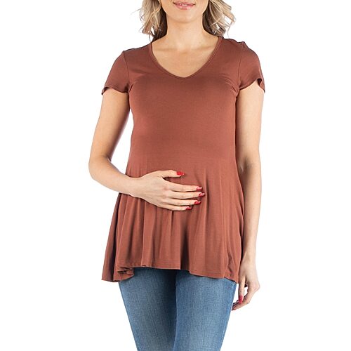 Click here for 24/7 Comfort Apparel Cap Sleeve Soft Flare Hem Tun... prices