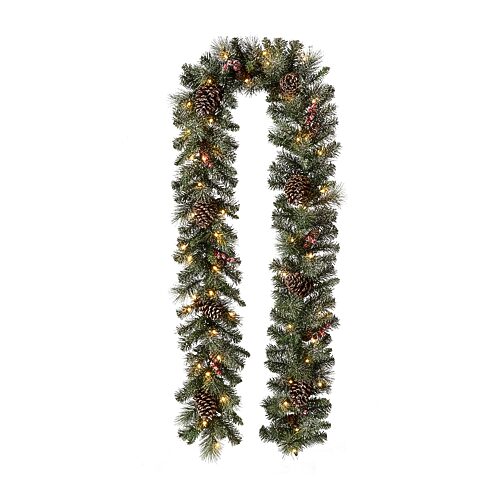 Click here for Glitzhome Glittered Pine Cone Pre-Lit Indoor Chris... prices