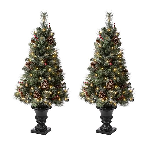 Click here for Glitzhome 4 Foot Pine Christmas Tree  One Size  Gr... prices