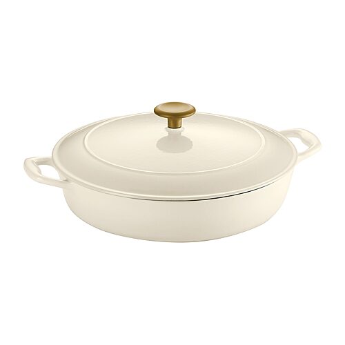Click here for Tramontina Cast Iron Braising Pan  One Size  White prices