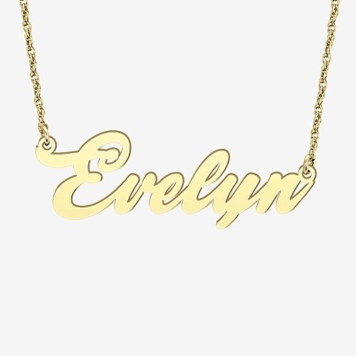 Click here for Womens Sterling Silver 18 Inch Name Necklace  One... prices