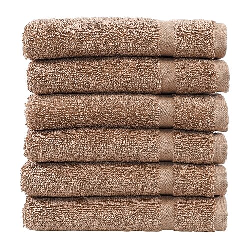 Click here for Linum Home Denzi 6-Pc. Washcloth Set - Light Brown prices