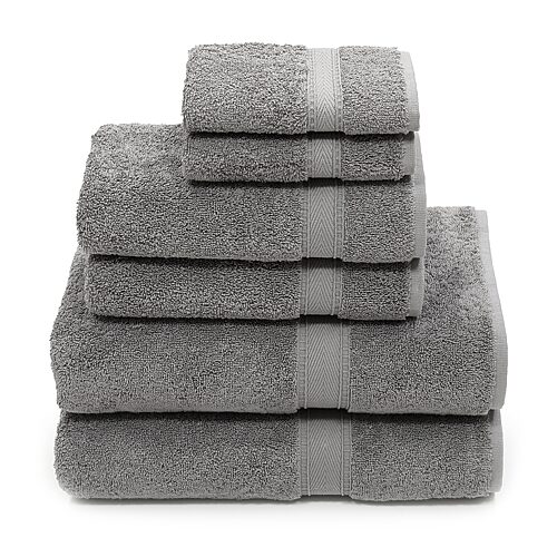 Linum Home Textiles Sinemis Terry 6-pc. Quick Dry Bath Towel Set  One Size  Gray