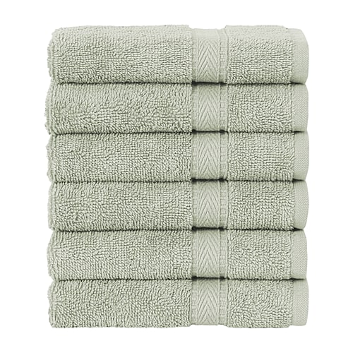 Linum Home Sinemis 6-Pc. Terry Washcloth Set - Green