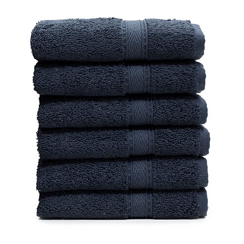 Linum Home Sinemis 6-Pc. Terry Washcloth Set - Navy
